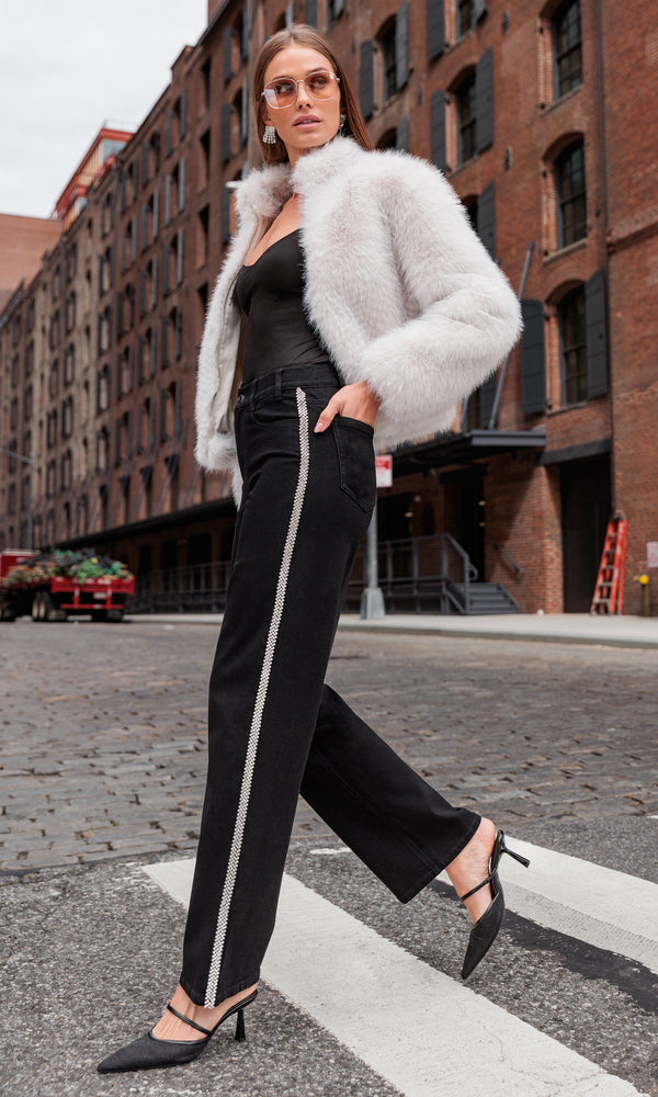 JAMIE FAUX FUR JACKET - Tuni