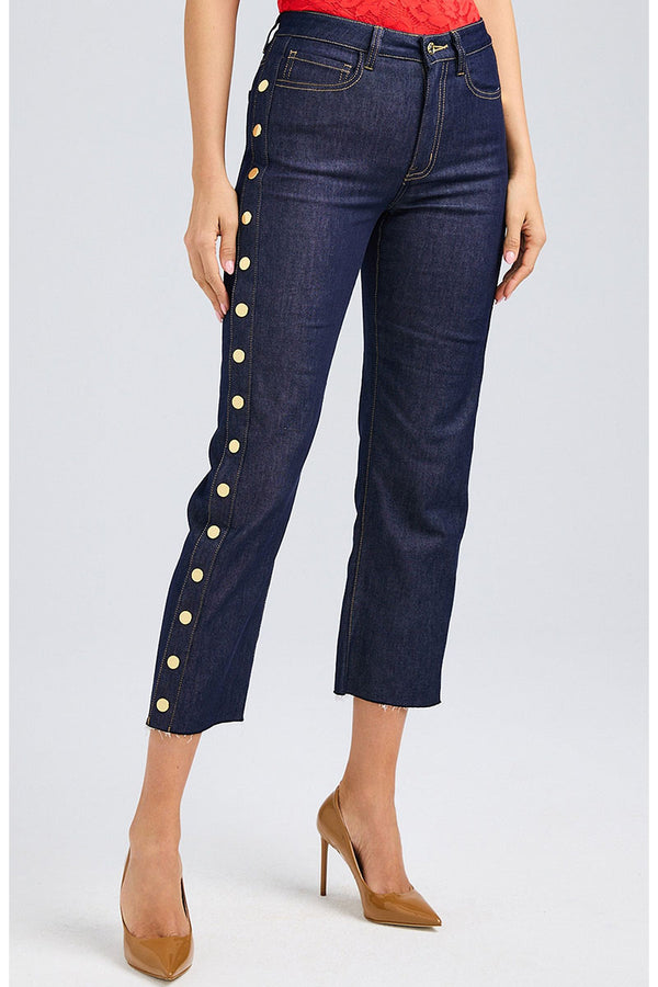 GENERATION LOVE - Stephen Sheen Denim Snap Jeans - Tuni